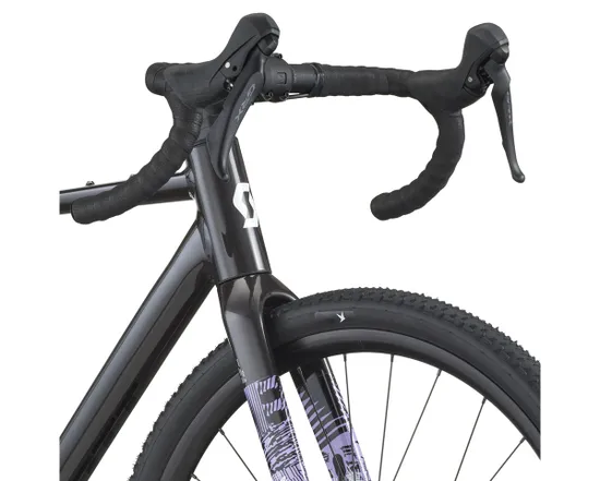 Vélo de gravel SPEEDSTER GRAVEL 10 Noir Carbone/Violet Tulipe - Ref ...