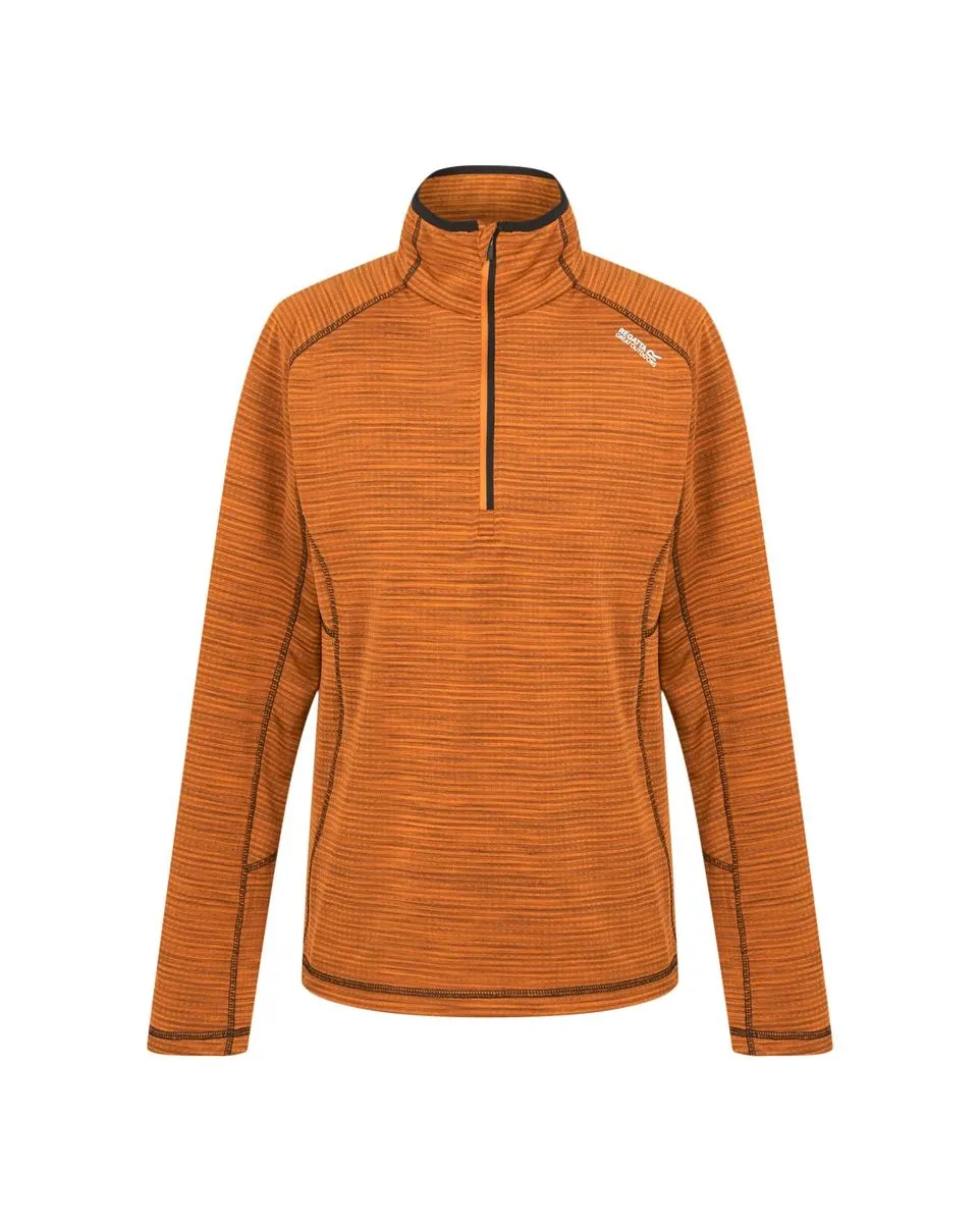 Polaire col zip Homme Regatta YONDER II Orange Sport 2000 - Ref RMA606-2E8