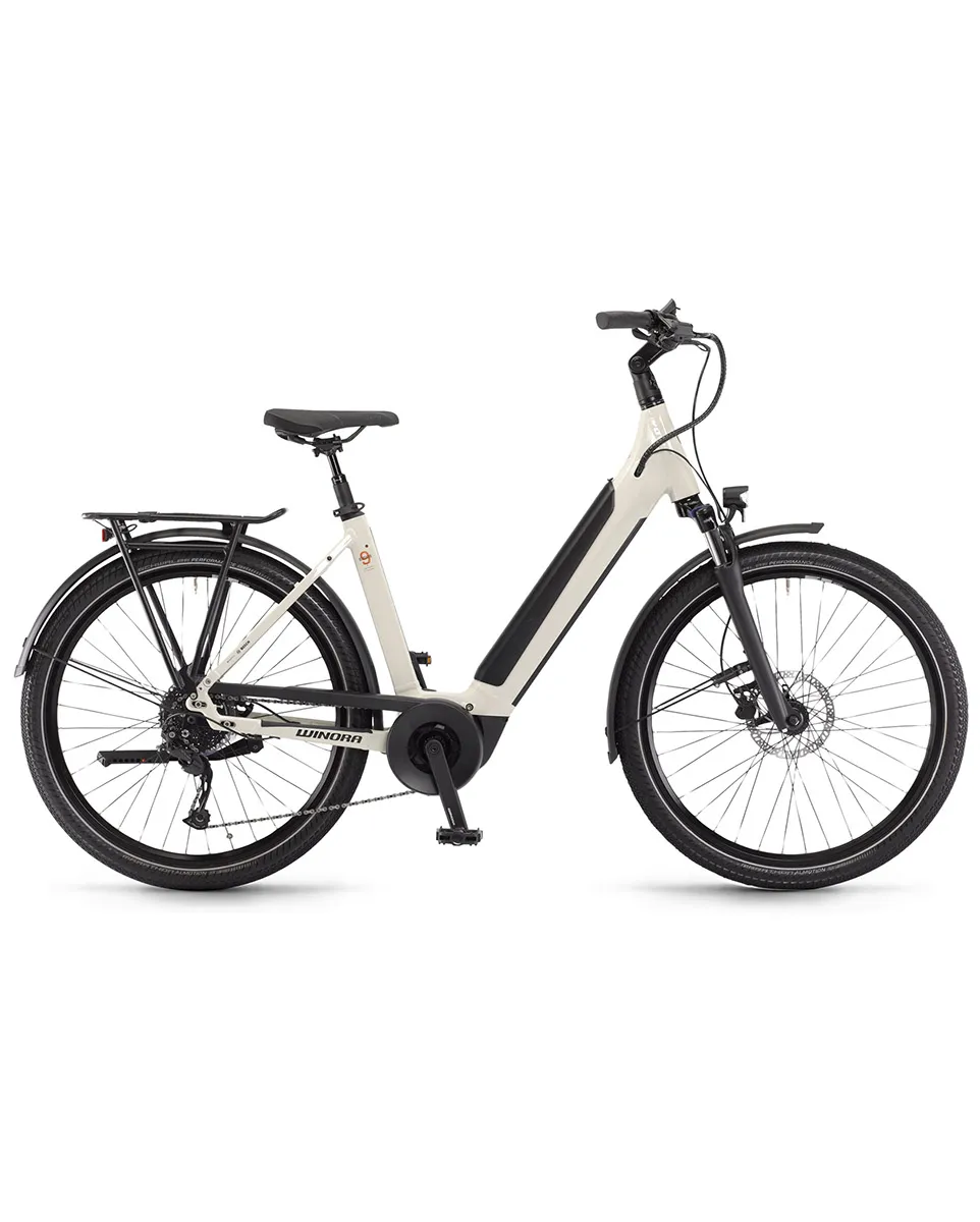 Vélo électrique urbain SINUS 9 WAVE Blanc - Ref 440403-WSIP4
