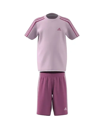 Survetement Enfant Adidas LK 3S CO T SET Rose Sport 2000 - Ref HR5899