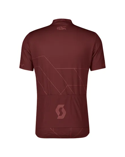 Maillot manches courtes Homme RC TEAM 20 Rouge Grenat - Ref 403131-7708