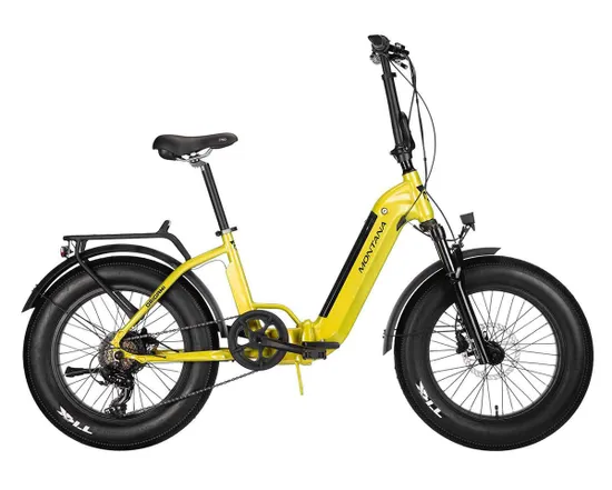 Vélo pliant électrique ORIGAMI Jaune - Ref V3820-C016