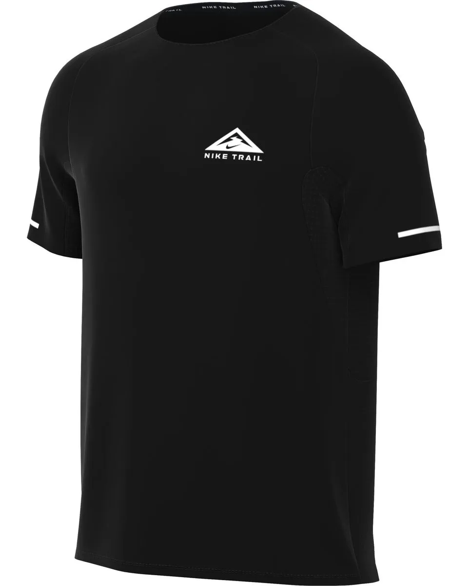 T-shirt manches courtes Homme Nike M NK DF SOLAR CHASE SS TOP Noir ...