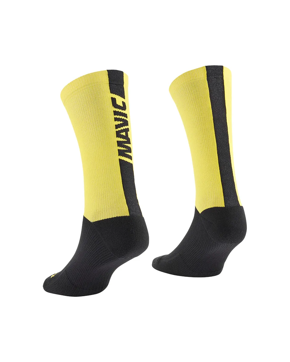 Chaussettes Unisexe MAVIC LOGO Jaune/Noir - Ref G000265-001