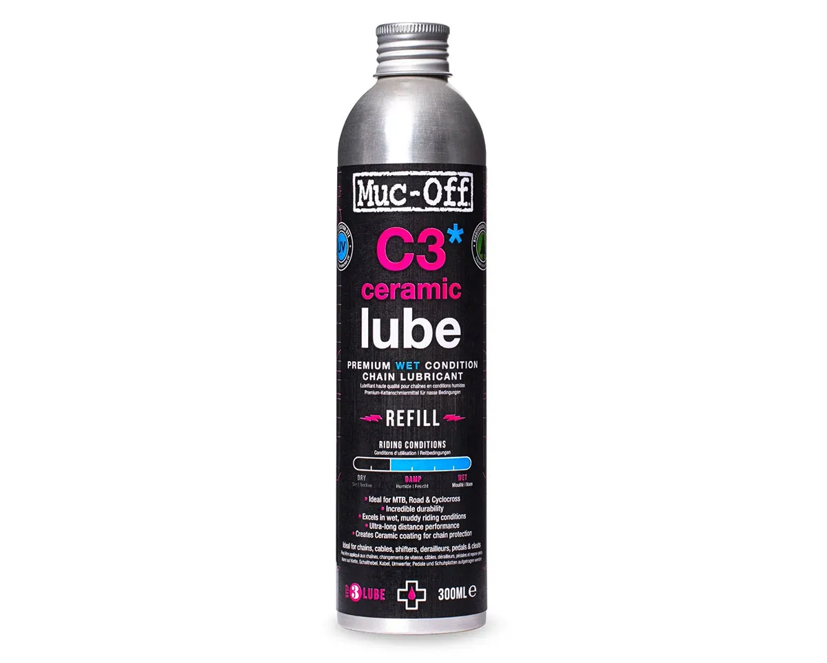 Lubrifiant de chaîne C3 WET WEATHER CERAMIC LUBE 300ml - Ref 20845-001