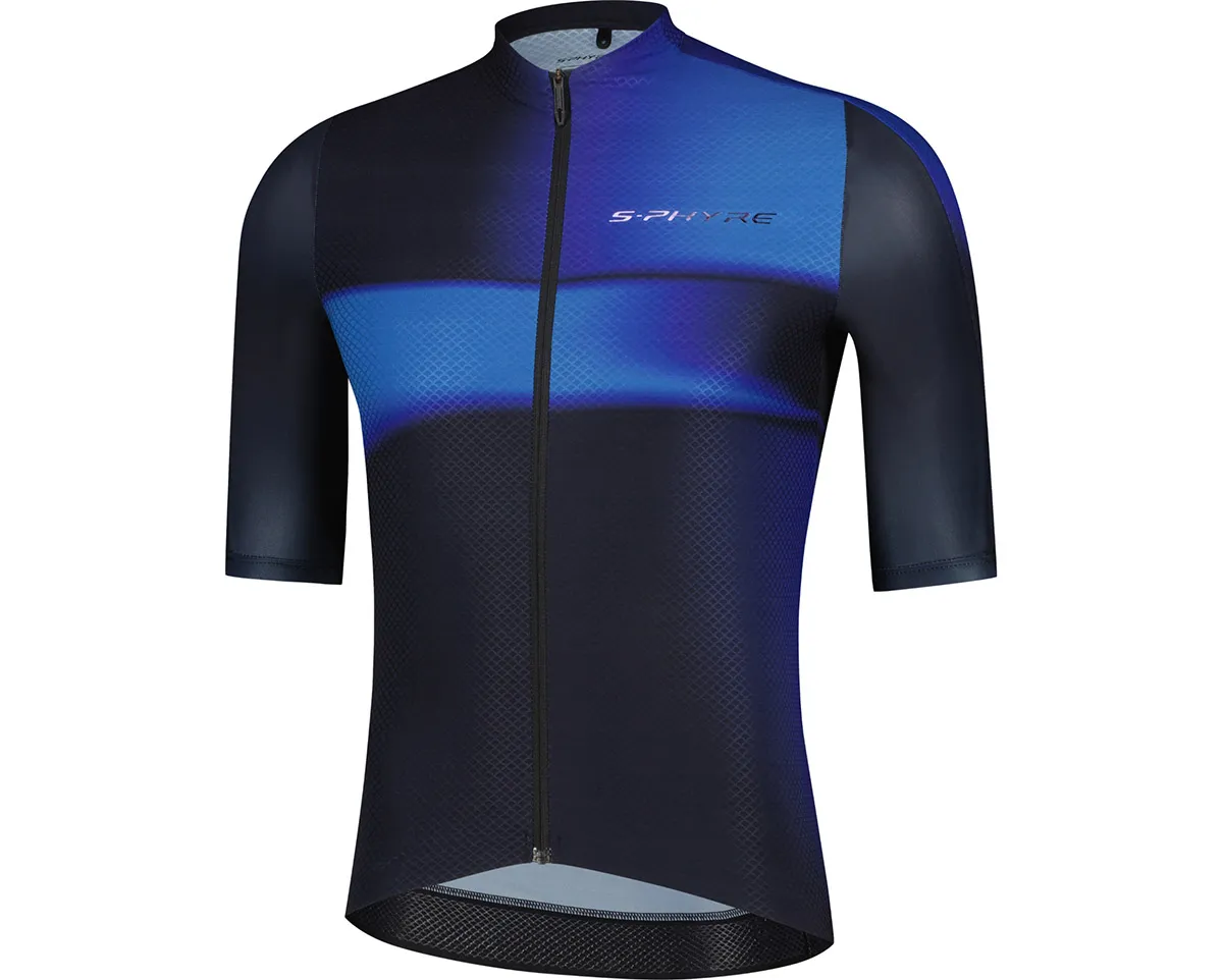 Maillot manches courtes Homme S-PHYRE FLASH Noir/Bleu - Ref ...