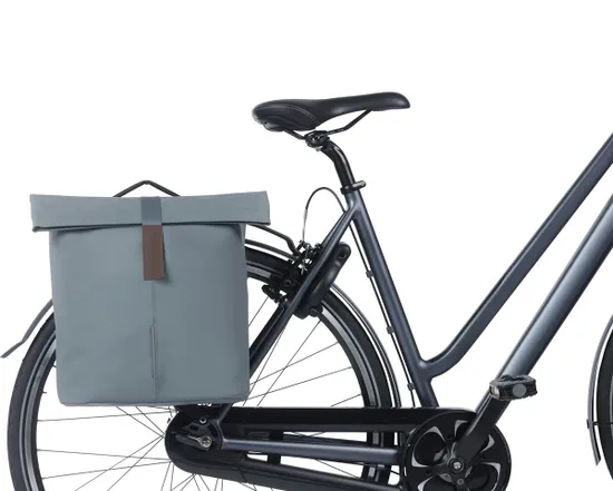 Sacoche arrière double CITY MIK Bleu Graphite - Ref B18402