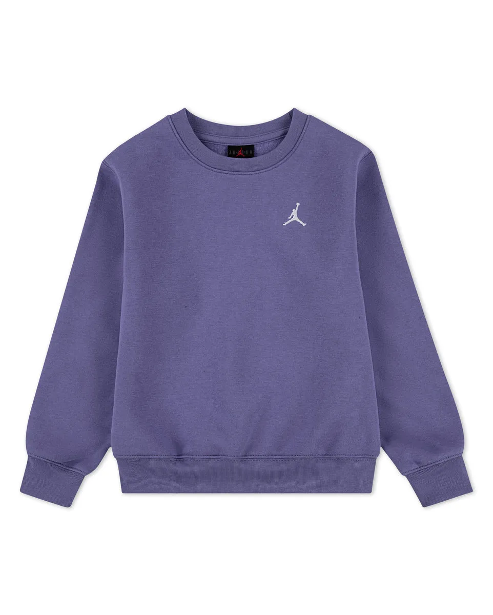 Sweat Fille Jordan JDN MJ BRKLN FLC CREW Violet Sport 2000 - Ref 45F114-PAP