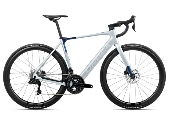 Vélo de route électrique GAIN M10I Argent/Bleu - Ref T387-GN