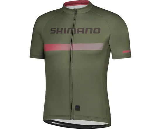 Maillot manches courtes Homme LOGO Vert Olive - Ref PCWJSPSWE16M-E10