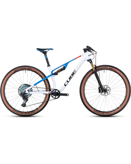 VTT tout suspendu Unisexe AMS ZERO99 C:68X SLT 29 Blanc/Bleu/Rouge - Ref 652450-001