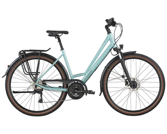 Vélo urbain/trekking VITESS 50 AMSTERDAM Bleu Sirène - Ref 425255-8360