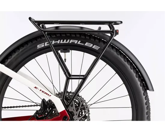 VTT électrique semi rigide E-TERU ADVANCED EQ Rouge/Blanc - Ref 50ET3-GTFT1