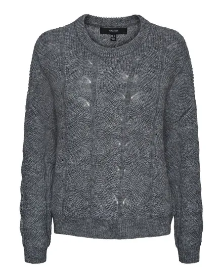 Pull manches longues Femme Vero moda VMSTINNA LS STRUCTURE BLOUSE GA ...