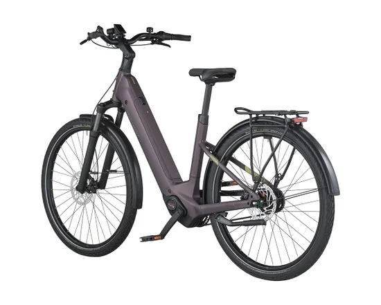 Vélo urbain/trekking électrique E-HORIZON TOUR 10 BELT WAVE Violet ...