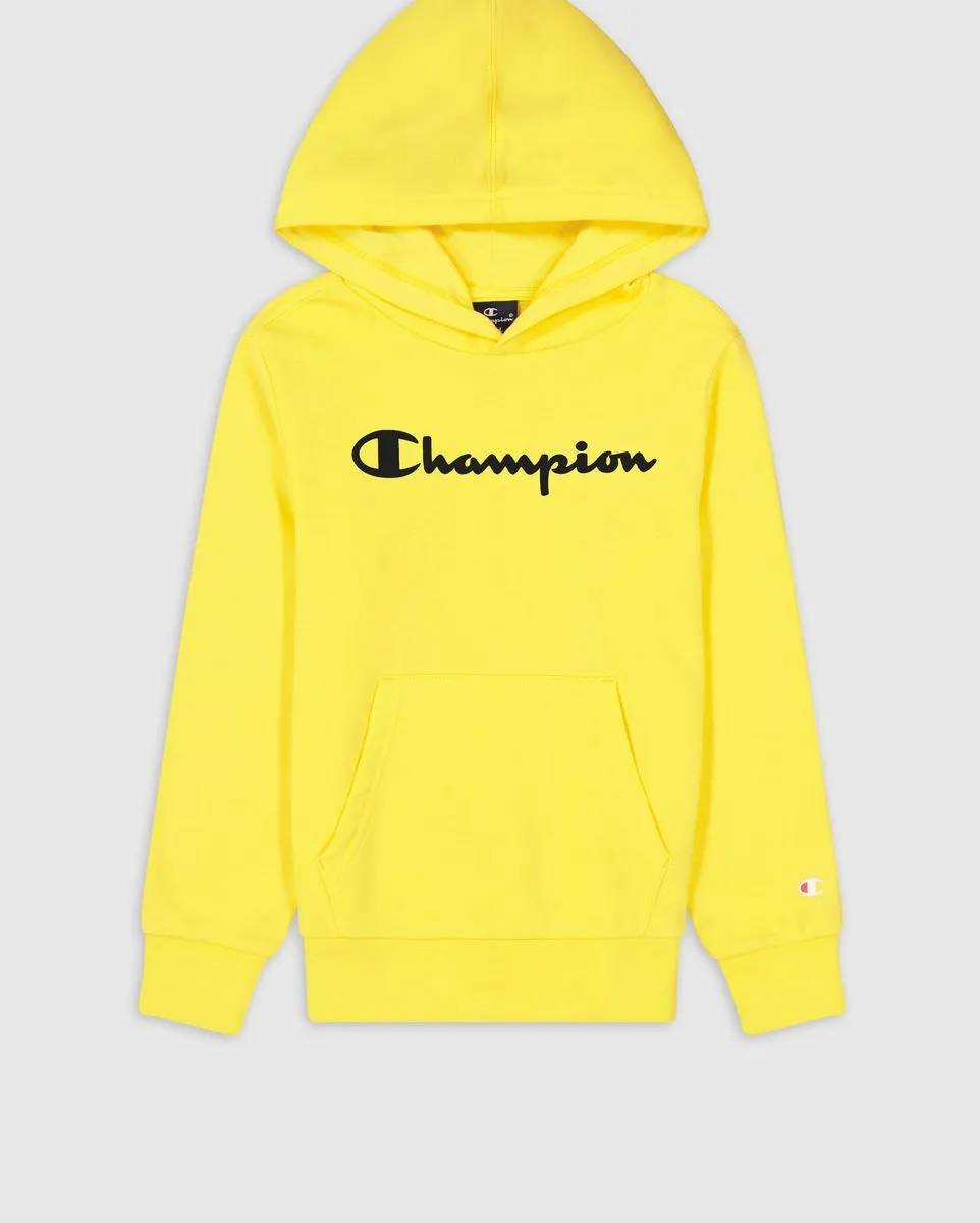 Sweat à capuche manches longues Enfant Champion HOODED SWEATSHIRT Jaune ...