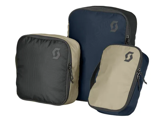 Lot de 3 sacoches d'organisation CUBE DAY REMIX Bleu Nuit/Beige - Ref ...