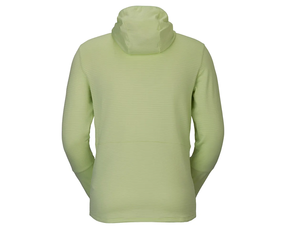 Sweat zippé à capuche Homme DEFINED LIGHT Jaune Acide - Ref 424739-7874