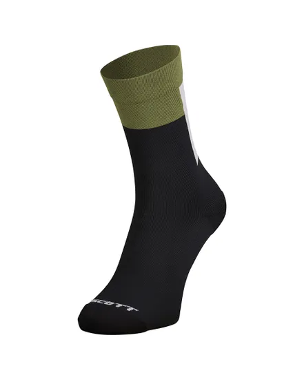 Chaussettes Unisexe BLOCK STRIPE CREW Noir/Vert - Ref 409453-7552