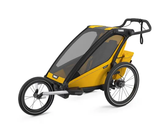 Remorque pour enfant 1 place CHARIOT SPORT Jaune - Ref 10201022
