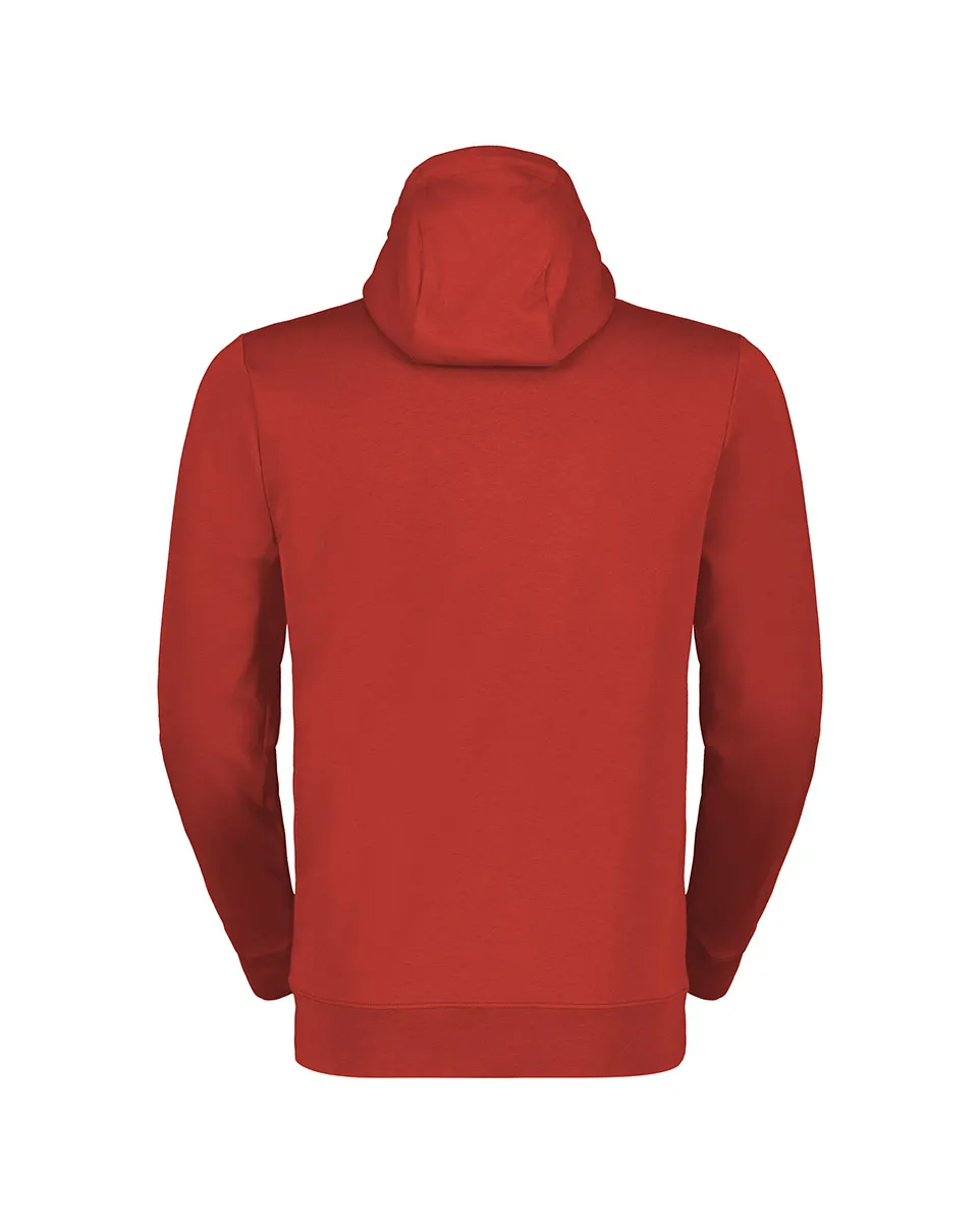 Sweat à capuche Homme TECH ZIP HOODY Rouge Magma - Ref 403285-7373