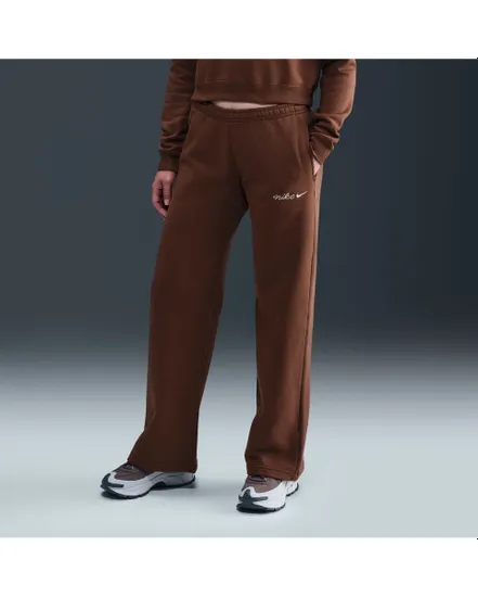 Pantalon de survetement Femme Nike W NSW PHNX FLC STRGHT LEG PNT Marron ...