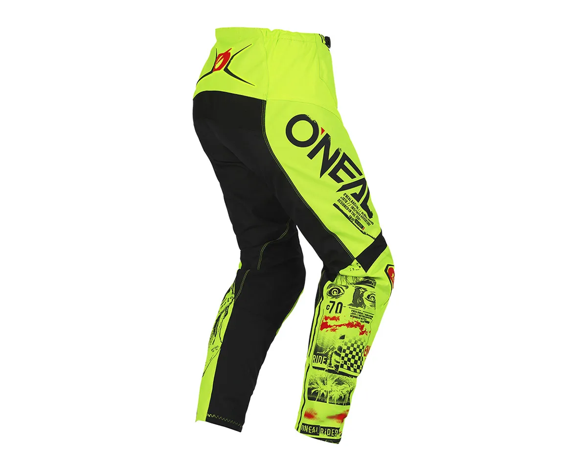 Pantalon Enfant ELEMENT ATTACK Jaune Néon/Noir - Ref E022-46-001