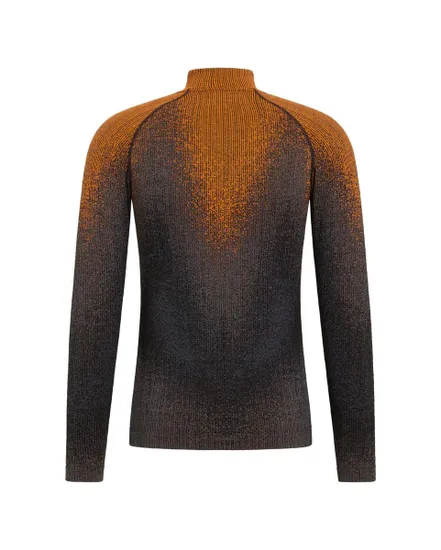 Col roulé zip Homme Odlo BL TOP TURTLE NECK L/S HALF ZIP BLACKCOM ...