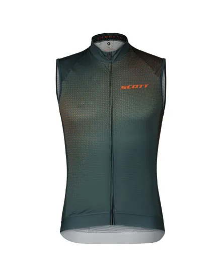 Maillot sans manches Homme RC PRO WO Vert Aruba/Orange - Ref 403124-7549