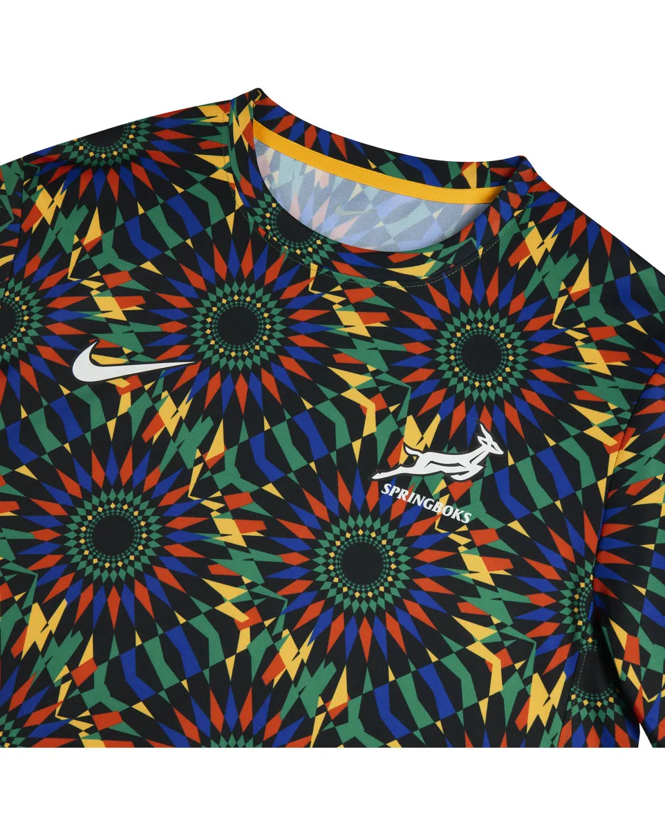 Maillot de rugby Homme Nike SPRINGBOKS MENS NIKE PRE-MATCH SS TOP ...