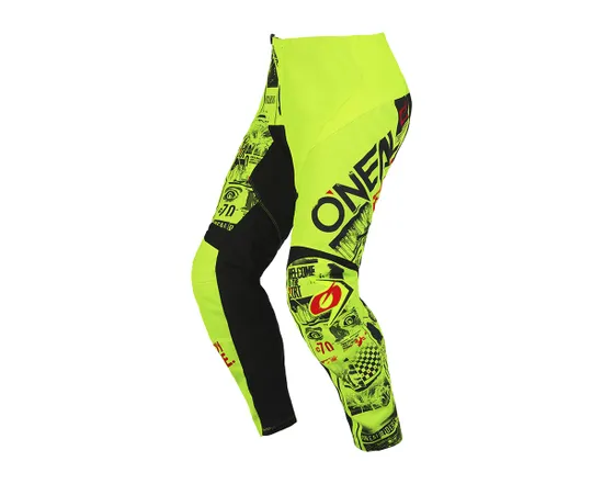 Pantalon Enfant ELEMENT ATTACK Jaune Néon/Noir - Ref E022-46-001