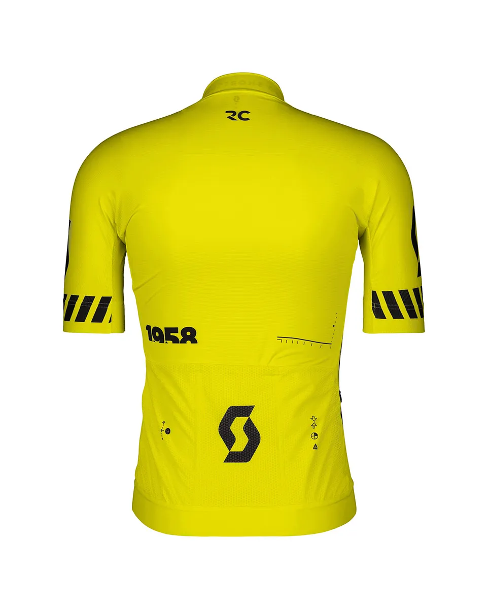 Maillot manches courtes Homme RC PRO Jaune/Noir - Ref 414408-5083