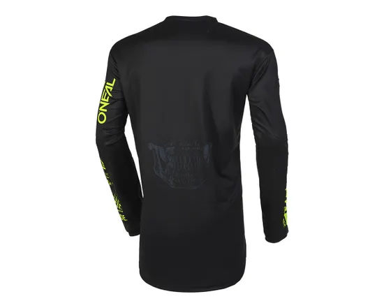 Maillot manches longues Homme ELEMENT ATTACK Noir/Jaune Néon - Ref E004 ...