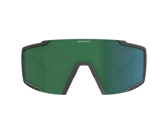 Lunettes Unisexe SHIELD COMPACT Noir Mat/Vert Chrome - Ref 289235-0135121