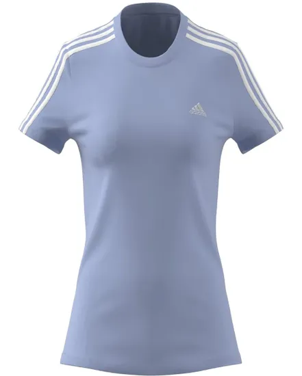 T-shirt manches courtes Femme Adidas W 3S T Bleu Sport 2000 - Ref ID0008