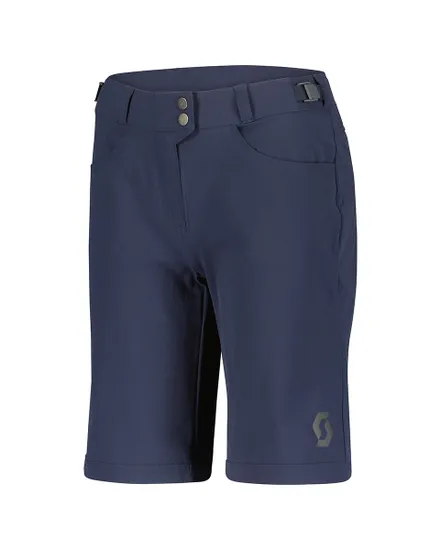 Short Femme TRAIL FLOW AVEC PAD Bleu foncé - Ref 280390-0114