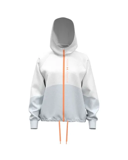 Veste manches longues Femme Under armour WOVEN FZ JACKET Blanc Sport ...