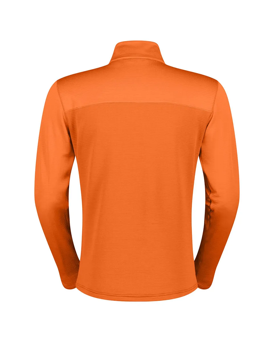 Sweat polaire Homme DEFINED LIGHT PULLOVER Orange - Ref 291813-7714