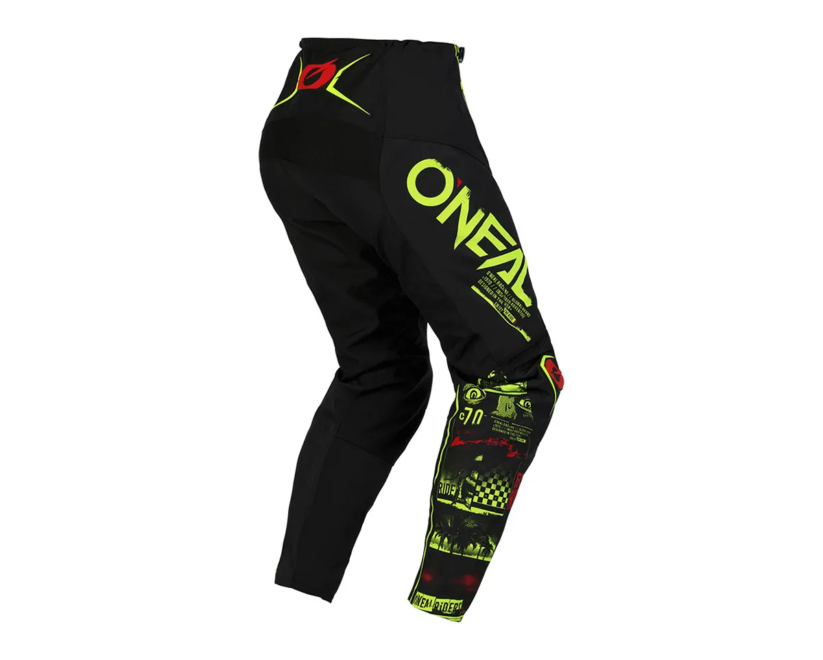 Pantalon Homme ELEMENT ATTACK Noir/Jaune Néon - Ref E022-42-001