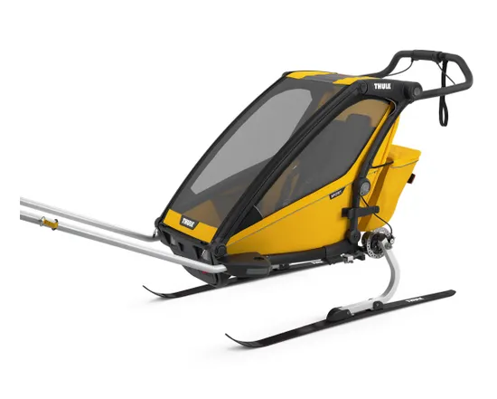 Remorque pour enfant 1 place CHARIOT SPORT Jaune - Ref 10201022