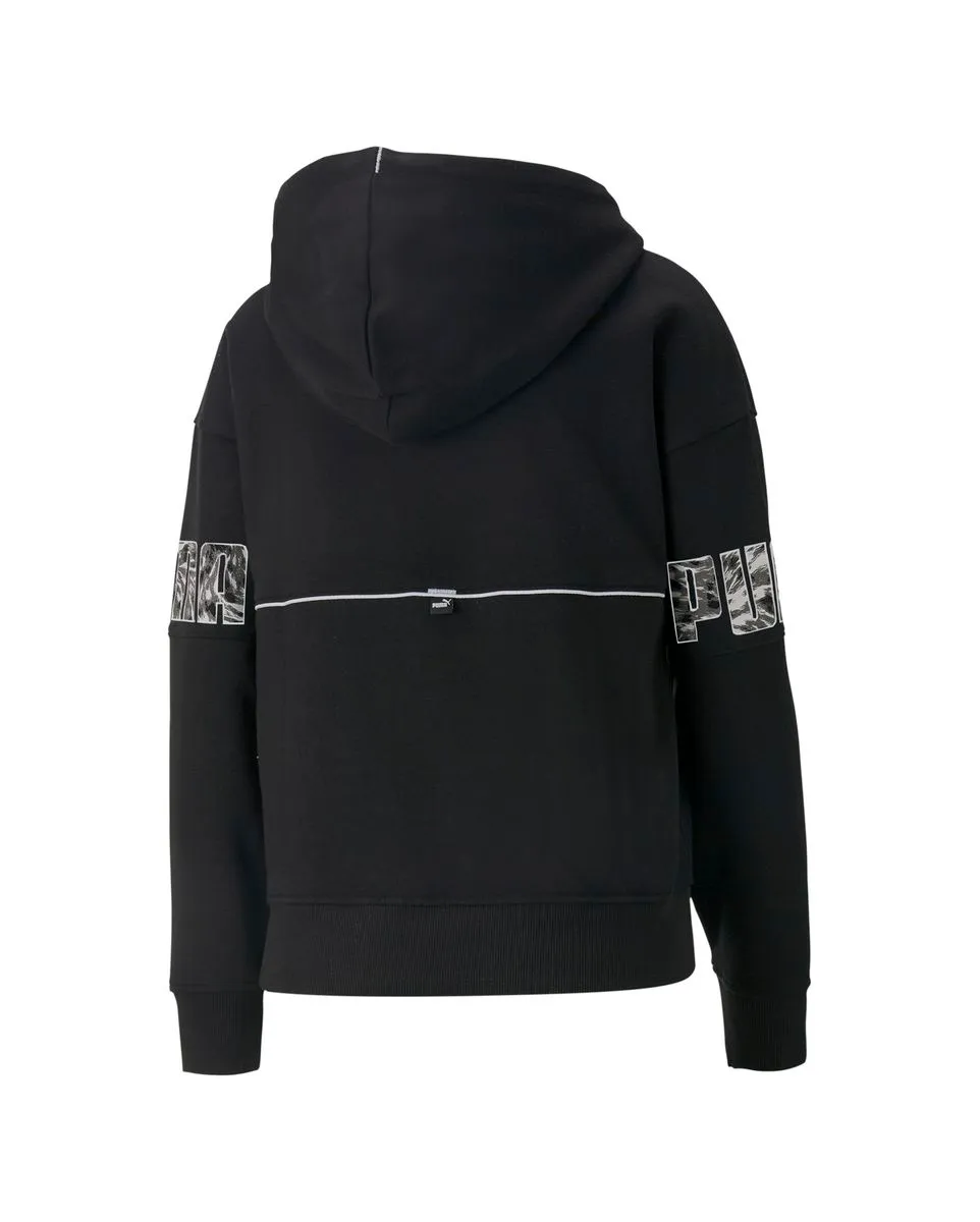 Sweatshirt à capuce manches longues Femme Puma W PWR SFR HD FL Noir ...