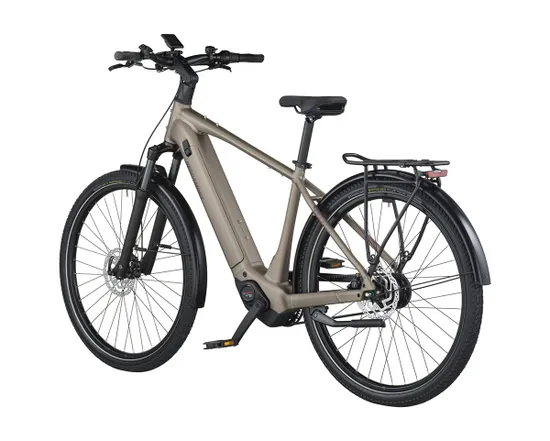 Vélo urbain/trekking électrique E-HORIZON TOUR 20 BELT Argent Chaud ...