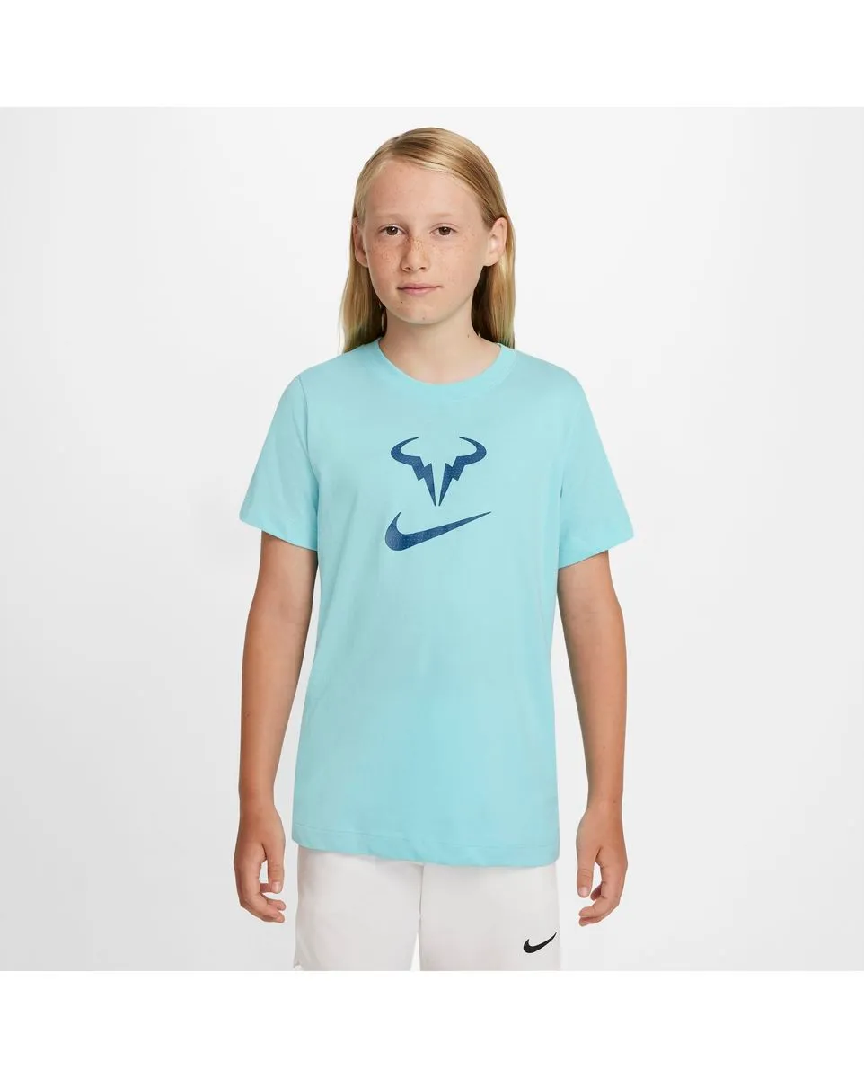 T-shirt manches courtes Enfant Nike YTH NKCT DF TEE RAFA Bleu Sport ...