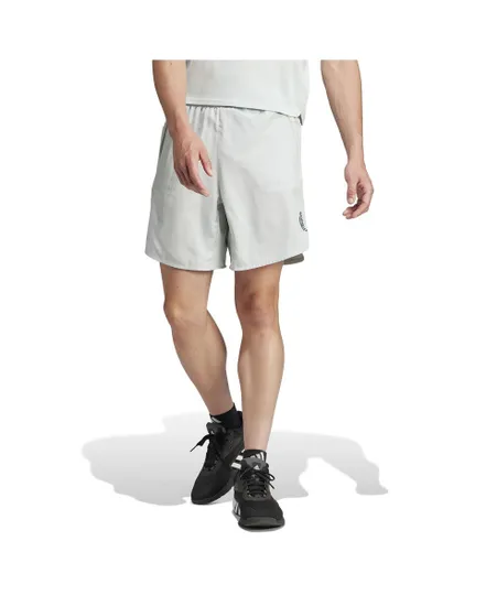 Short Homme Adidas M D4T SHORT Gris Sport 2000 - Ref IL1438