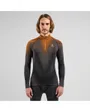 Col roulé zip Homme Odlo BL TOP TURTLE NECK L/S HALF ZIP BLACKCOM ...