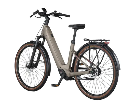 Vélo urbain/trekking électrique E-HORIZON TOUR 20 BELT WAVE Argent ...