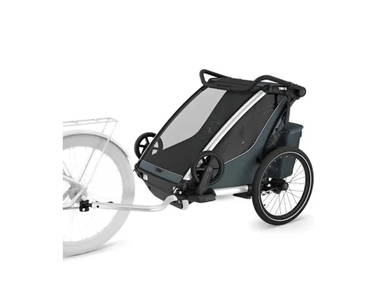 Remorque pour enfant 2 places CHARIOT CROSS G3 Gris - Ref 10201035