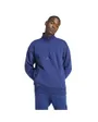 Sweat zip Homme Adidas M A SZN FL 1/4Z Bleu Sport 2000 - Ref JI6383