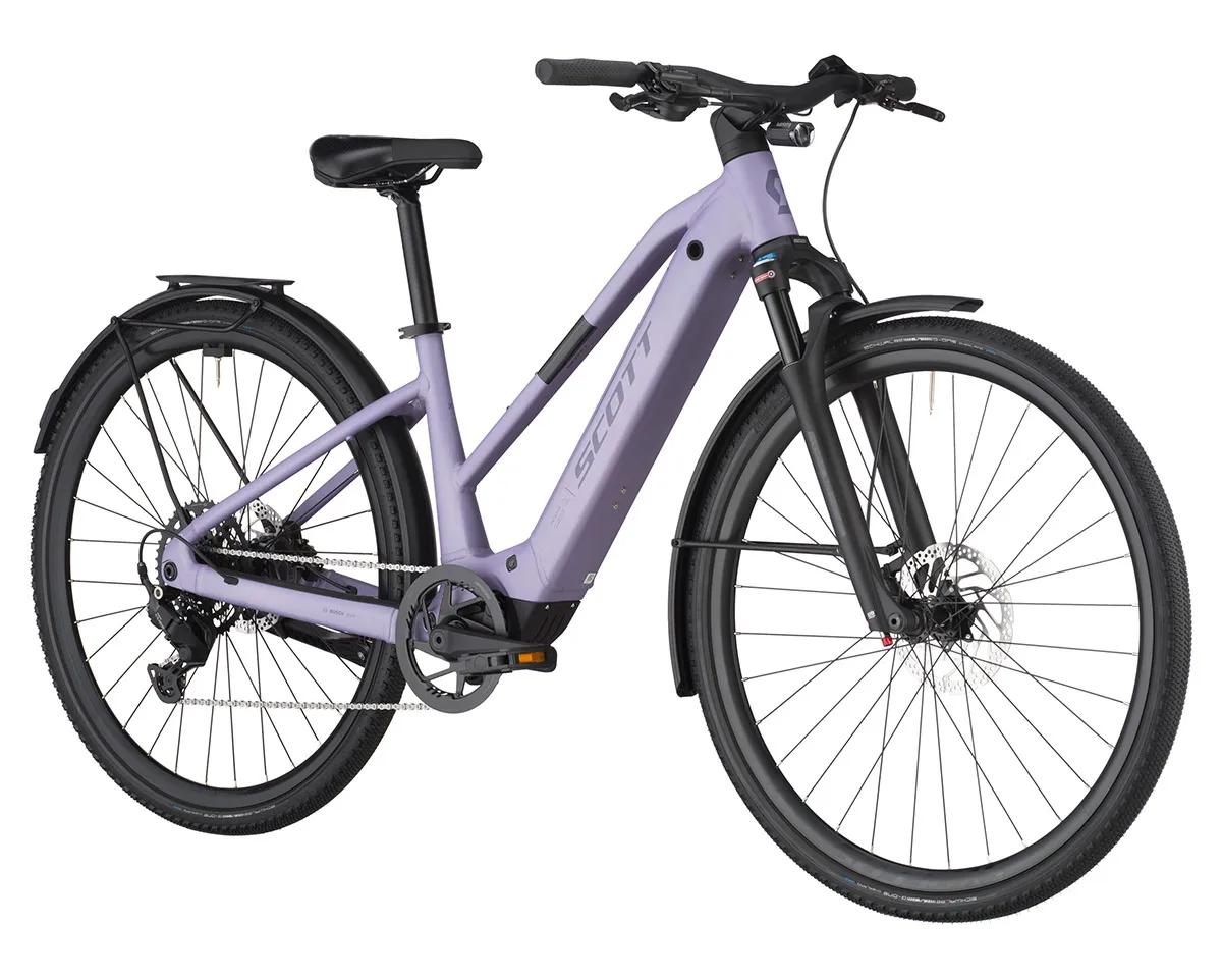 Vélo électrique urbain PASSAGE 30 SLOPE Violet Lilas - Ref 423454-8126