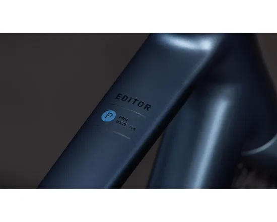 Vélo urbain EDITOR PRO Bleu Minéral/Chrome - Ref 155200-001